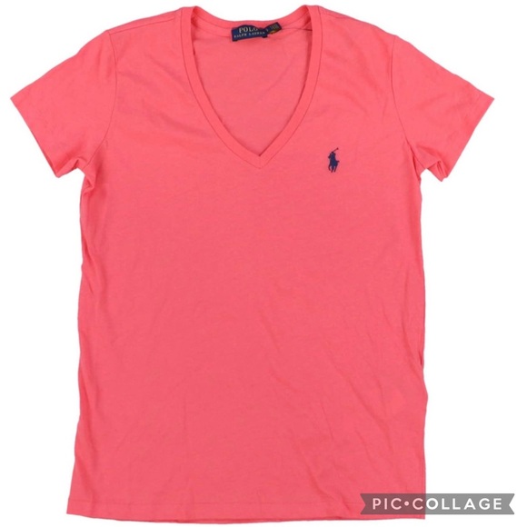 Ralph Lauren | Tops | Ralph Lauren Polo Womens Classic Pony Logo Vneck ...